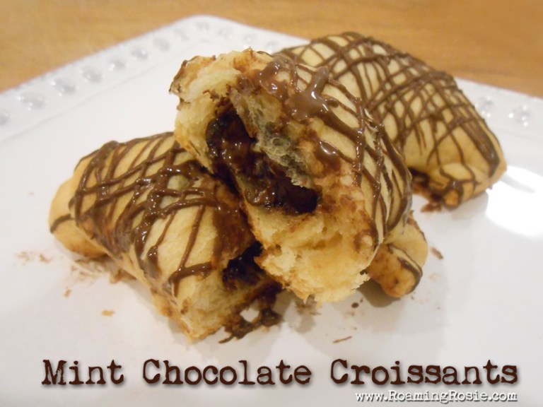 Mint Chocolate Croissants | Roaming Rosie