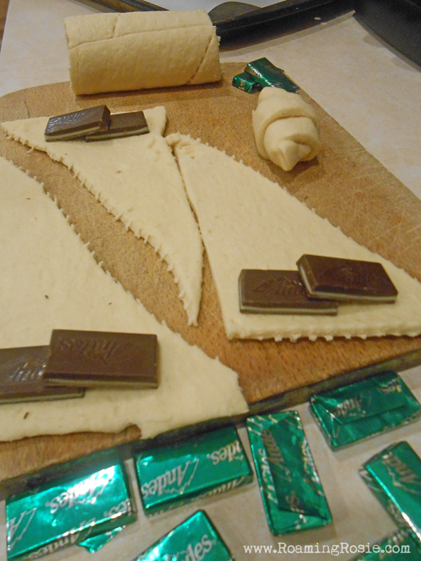 Mint Chocolate Croissants | Roaming Rosie