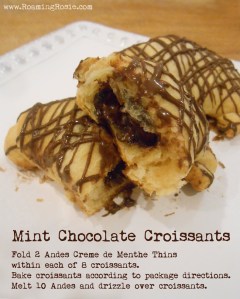 Mint Chocolate Croissants | Roaming Rosie