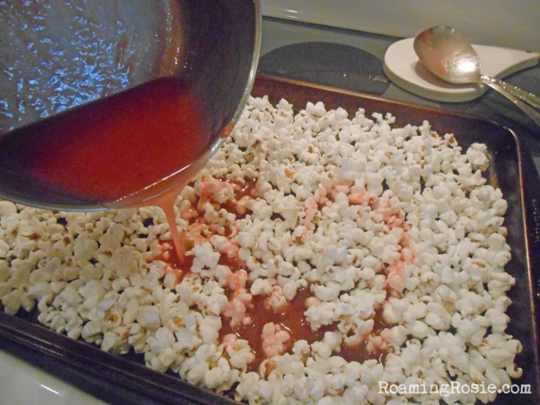 Candied Watermelon Popcorn | Roaming Rosie