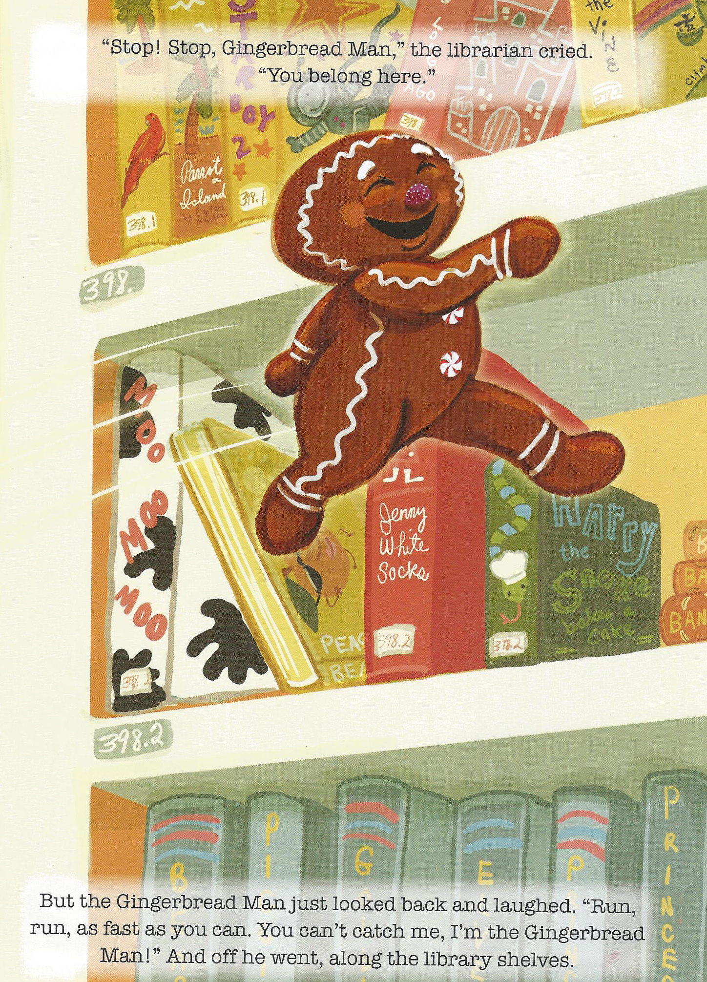 The Library Gingerbread Man {Book Review} | Roaming Rosie