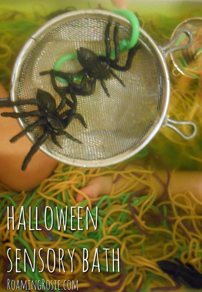 Halloween Sensory Bath | Roaming Rosie