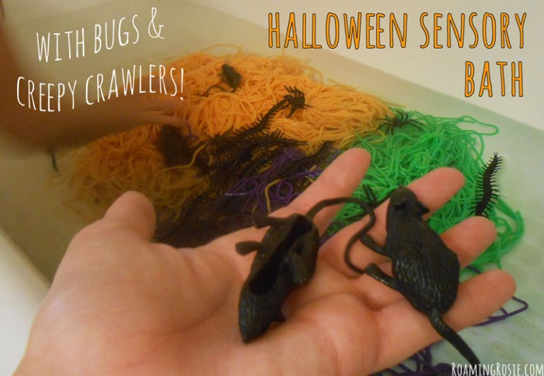 Halloween Sensory Bath | Roaming Rosie