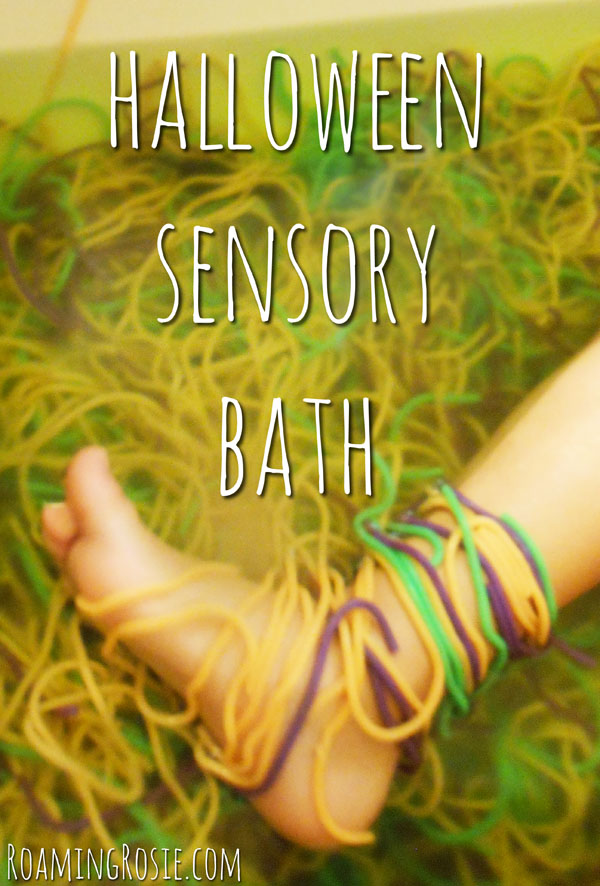 Halloween Sensory Bath | Roaming Rosie