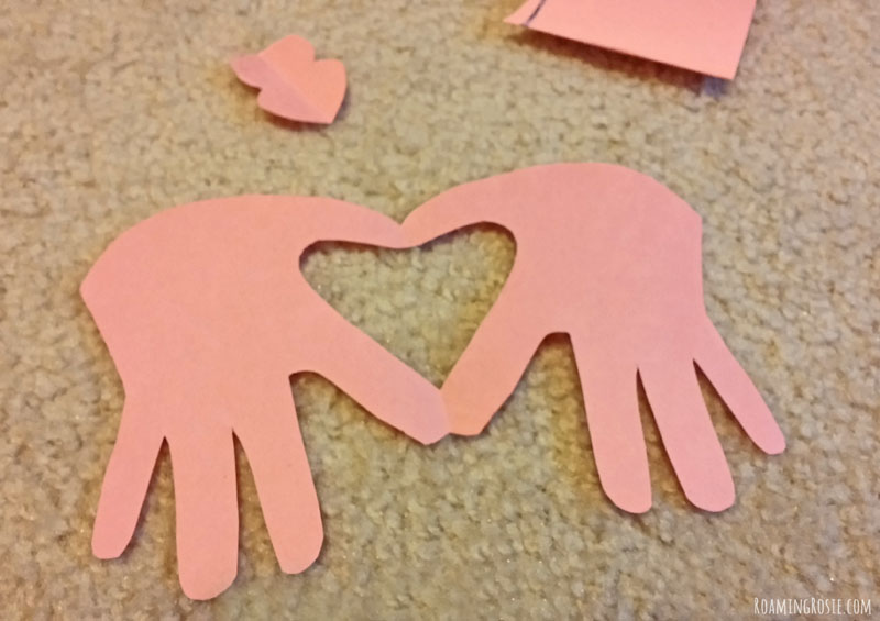 Paper Heart Hand | Roaming Rosie