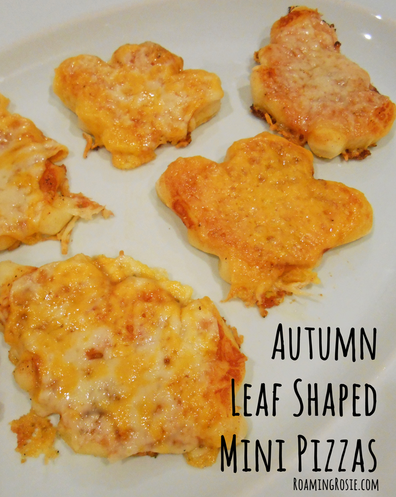 Autumn Leaf-Shaped Mini Pizzas | Roaming Rosie