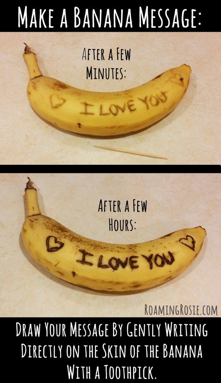 How to Make a Banana Message | Roaming Rosie