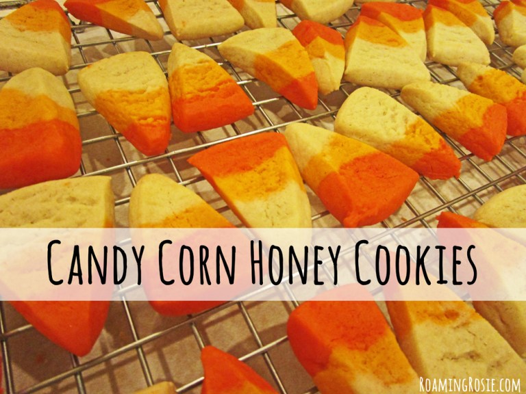 Candy Corn Shaped Honey Cookies | Roaming Rosie
