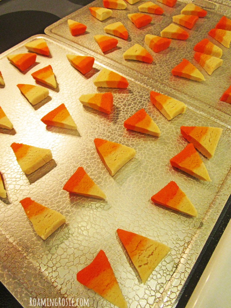 Candy Corn Shaped Honey Cookies | Roaming Rosie