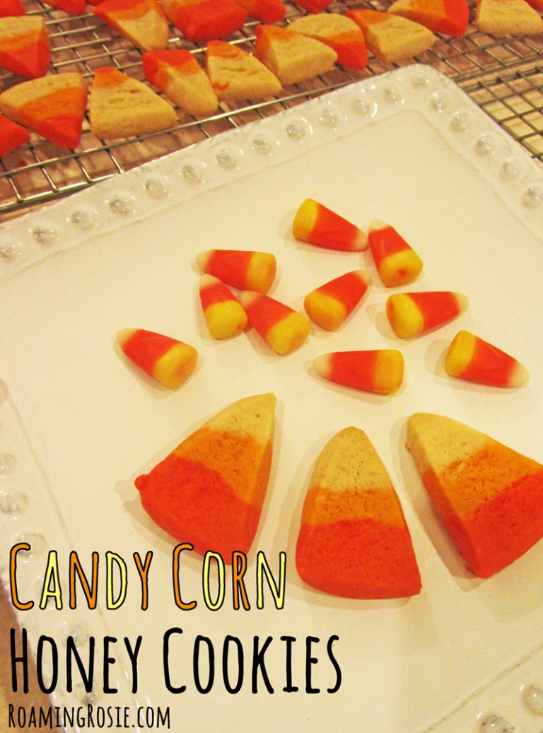 Candy Corn Shaped Honey Cookies | Roaming Rosie
