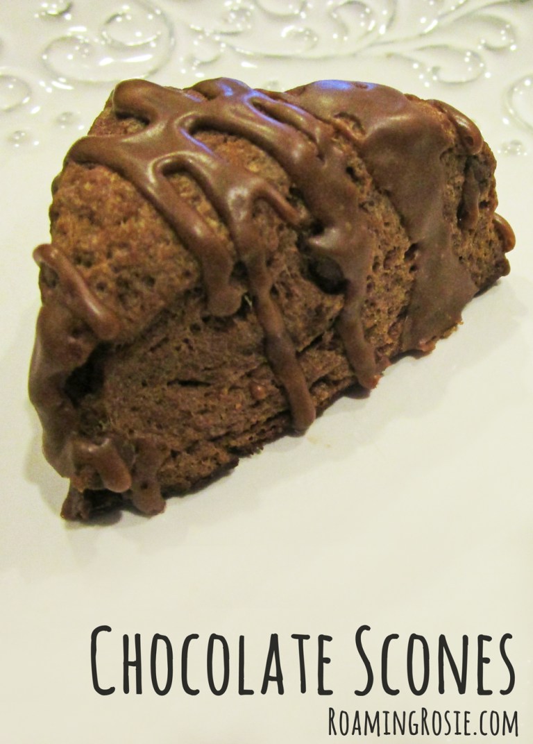 Triple Chocolate Iced Scones | Roaming Rosie