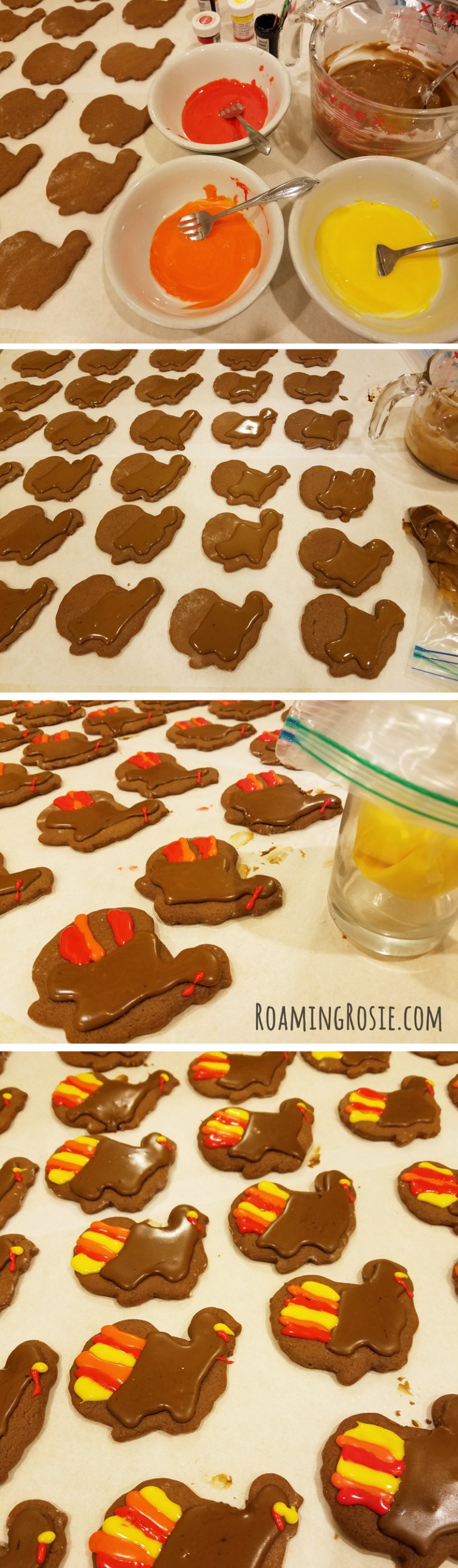 Turkey Gingerbread Cookies | Roaming Rosie