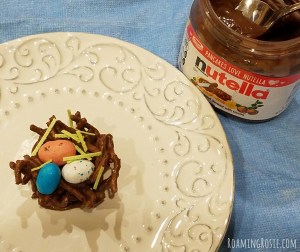 Nutella Chocolate Birds Nests | Roaming Rosie